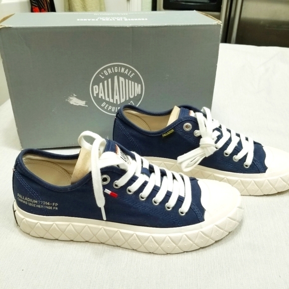 Palladium | Shoes | Palladium Nib Ace Canvis Mood Indigo Blue Sneakers ...